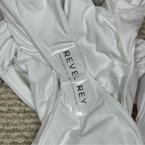 Revel Rey | Swim | Revel Rey Onepiece Bathing Suit In Iridescent White ...